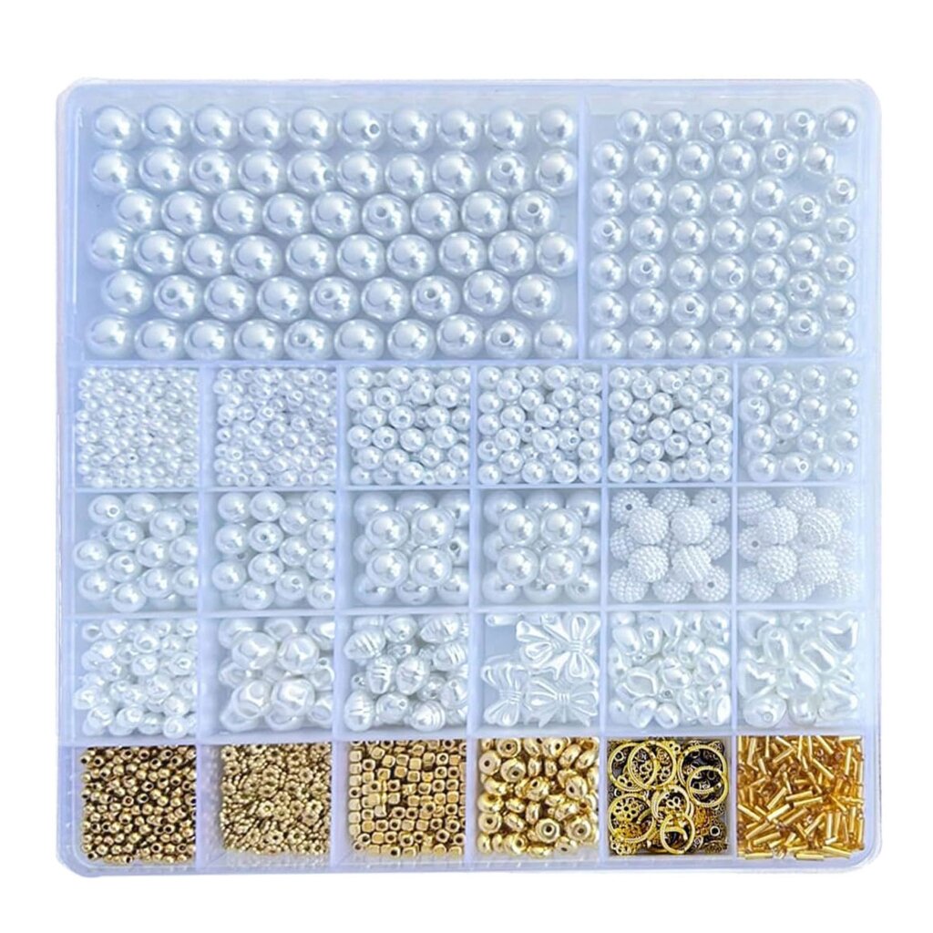 1 коробка DIY жемчужный браслет ожерелье ювелирные аксессуары из бисера