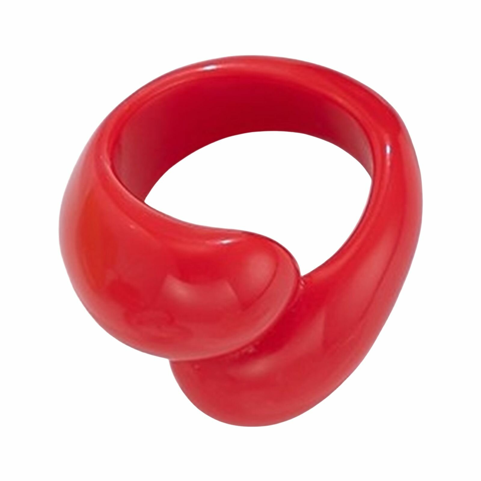 Яркие кольца с крупными каплями воды для женщин