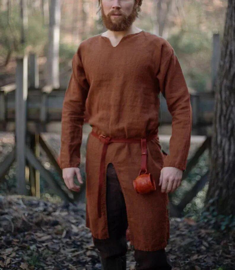 Мужской костюм рыцаря Норманского кавалера XXXL, Коричневый, Brown