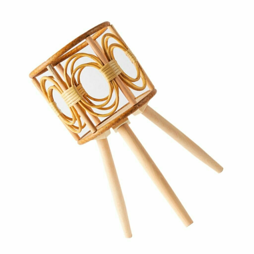 Подставка для комнатных растений из ротанга, соломенный плетеный держатель цветов, табурет с ножками, напольная кашпо, корзины, стойка, деревянная полка