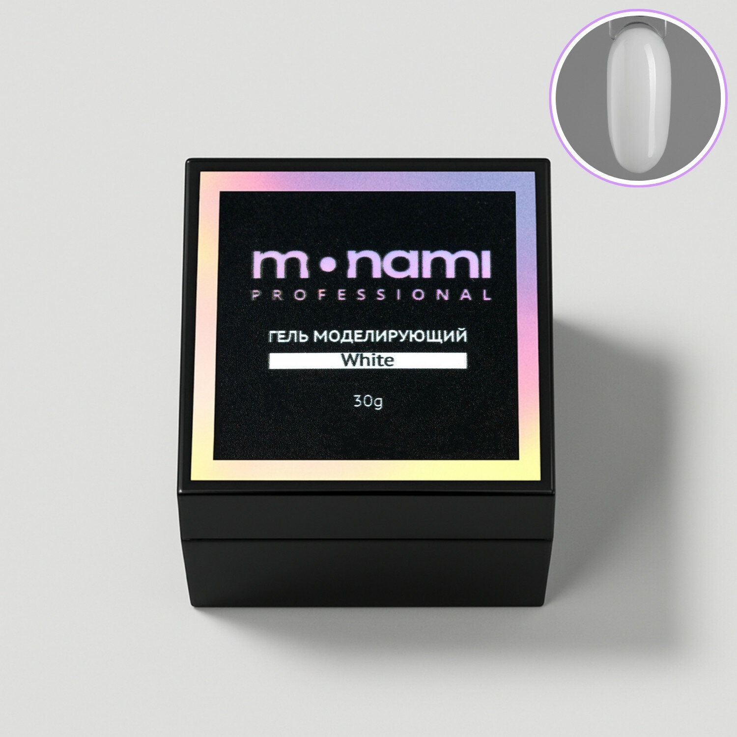Гель для наращивания и укрепления Monami Gel White 30 г средне-жидкий