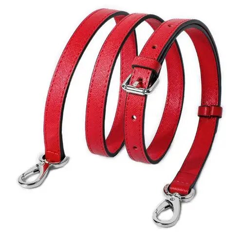 Кожаный ремень из сафьяно для дизайнерской женской сумки Michael, женская Красный, 1.2cm width, red