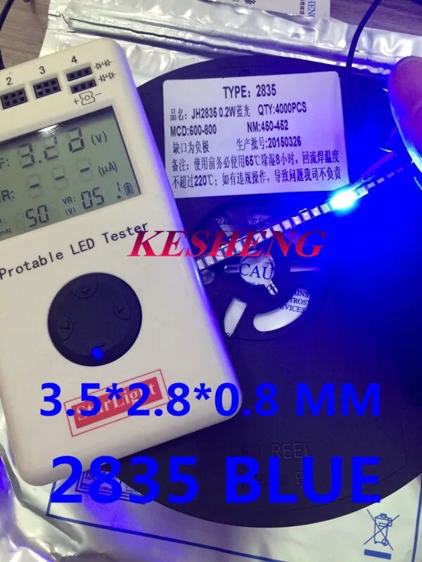 Светодиоды GALAXY Light 2835-BLUE синего цвета