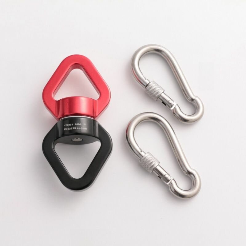 Вертлюг карабин 360 , 30кН, алюминиево-магниевый сплав - для альпинизма, скалолазания, спасательных работ, арбористики
