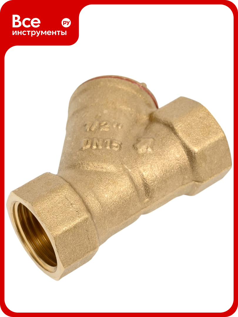 Косой фильтр латунный для воды Millennium 1/2 FGF1212, латунь