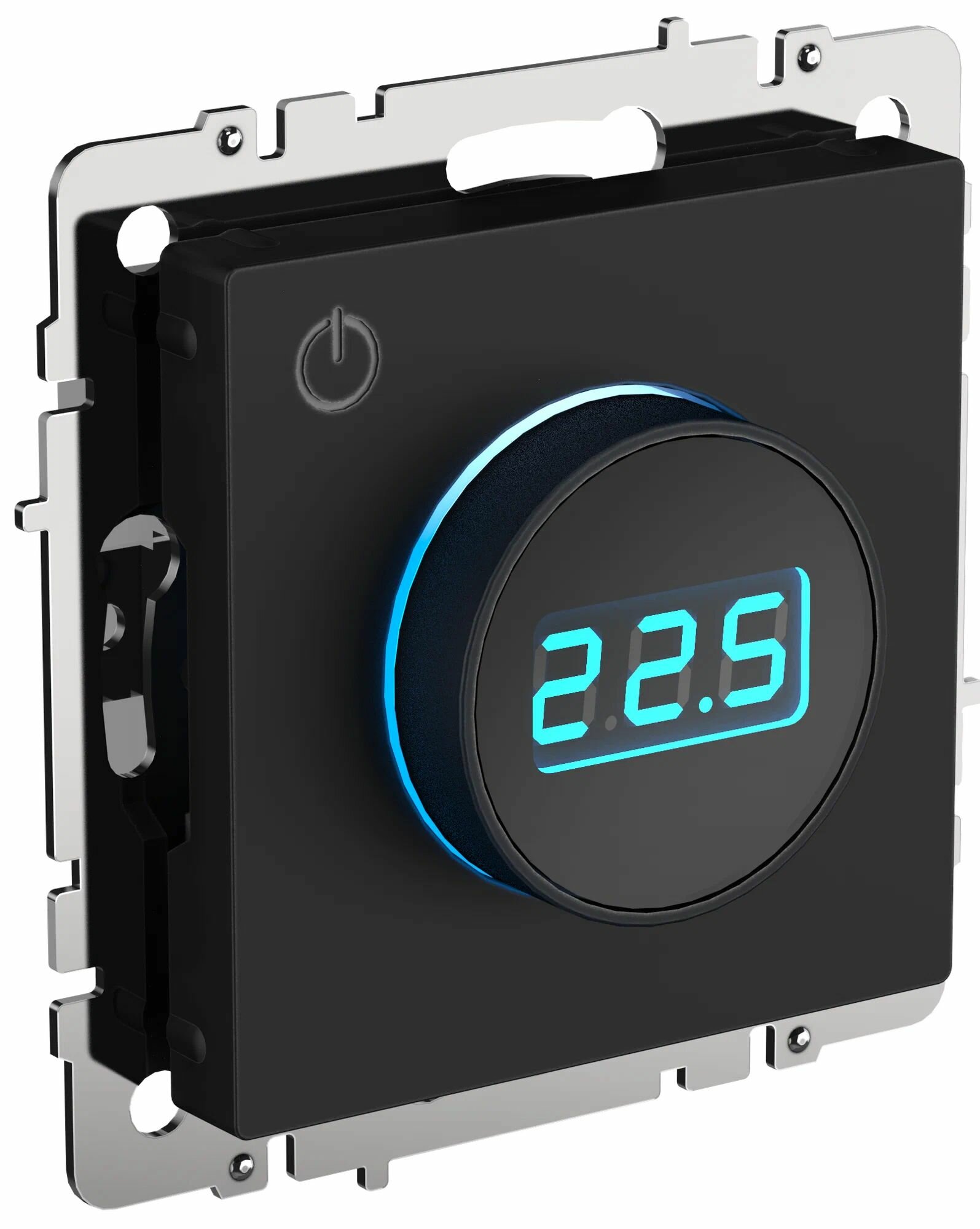 BRITE Термостат электронный с индикацией ТС10-1-БрЧ черный IEK (BR-RT11-K02)