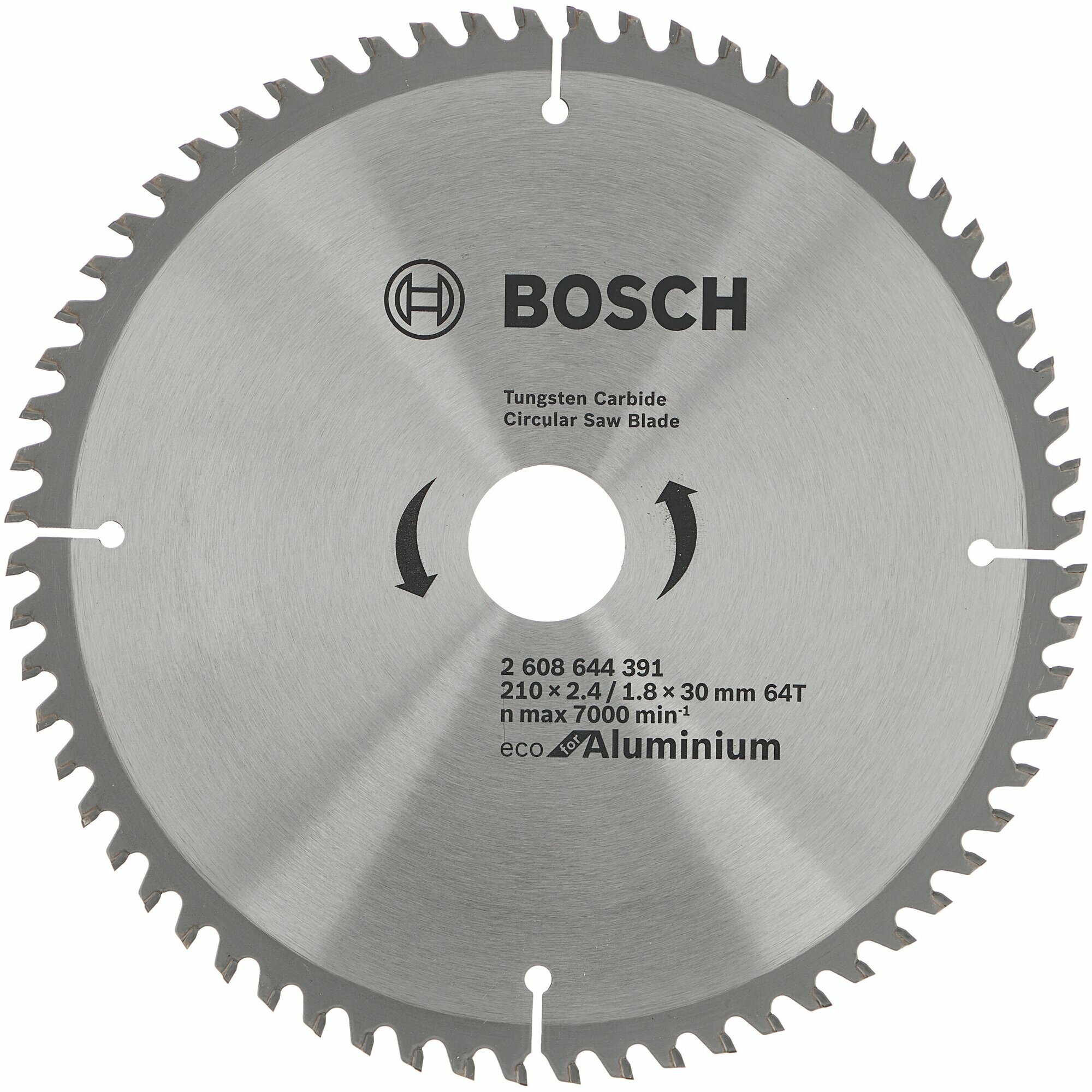 Пильный диск BOSCH eco alu/multi 210х30-64т 2 608 644 391 2608644391
