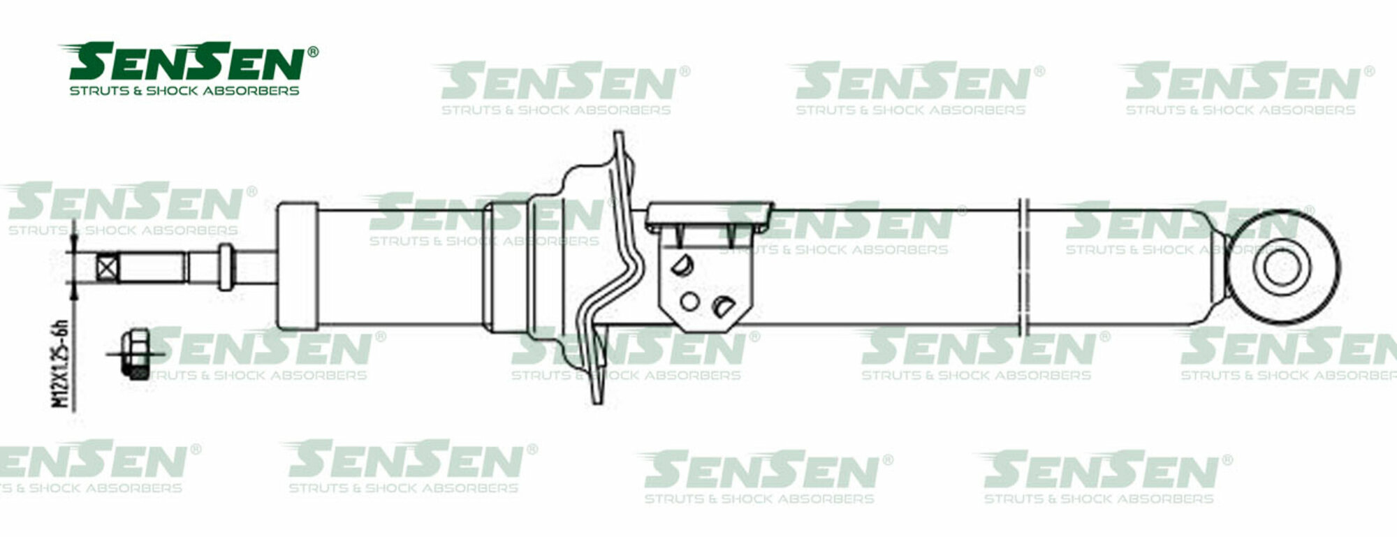 Амортизатор Перед. Лев. Газ Nissan Infiniti G35 2007-(Sensen 32130546)