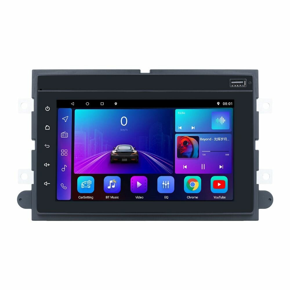 Автомагнитола для Ford F150 2+32G Android Wi Fi, GPS, Bluetooth, MirrorLink с ips-экраном Магнитола под Россию Форд Ф150