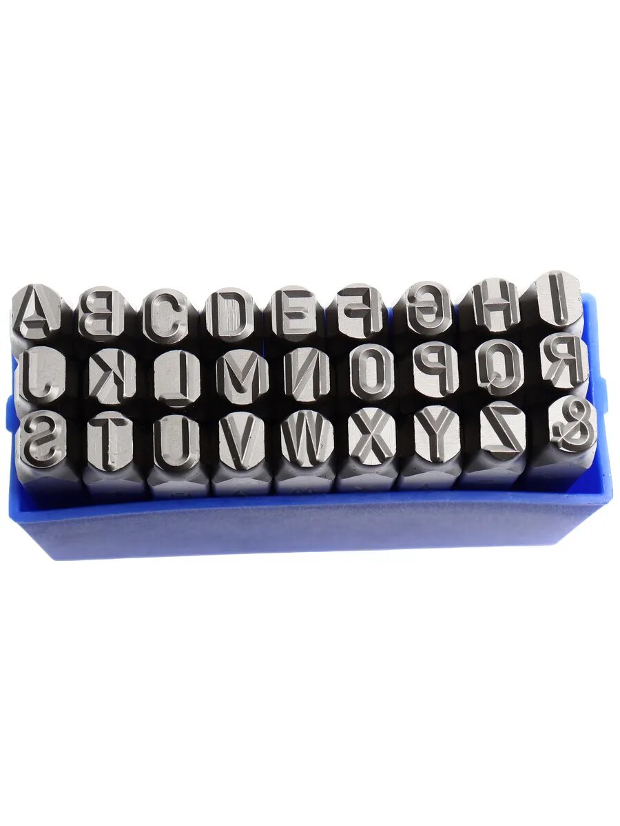 Клейма буквенные латиница 8мм (HRC 60+-2° DIN 1451) JTC