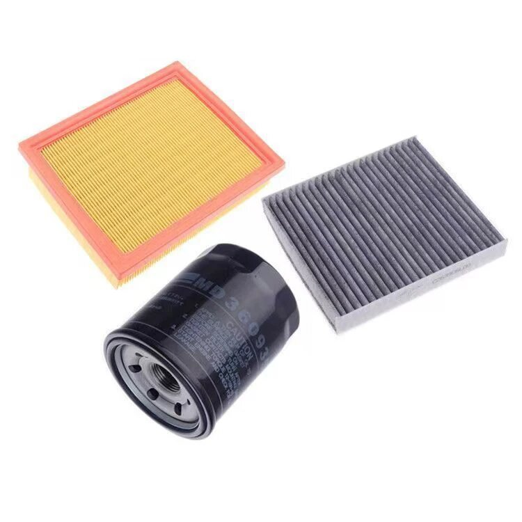 Набор фильтров из 3 шт. для Mitsubishi Eclipse Cross GK1W 1.5T 2018-2023, очиститель масляного фильтра для кабины двигателя кондиционера, детали для очистки свежего воздуха 1500A708