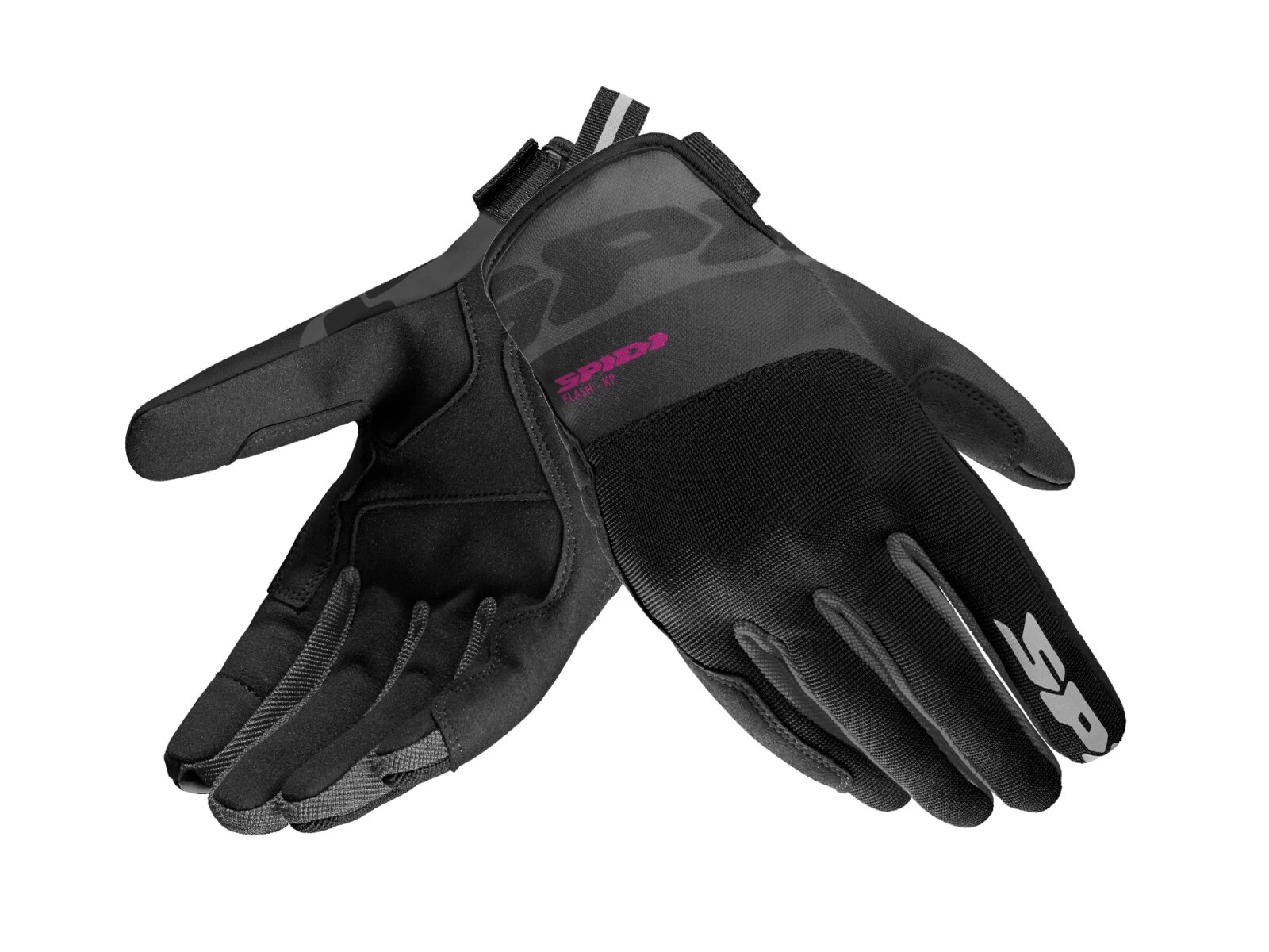 Мотоперчатки женские SPIDI FLASH-KP LADY K3 Black/Fucsia, черая фуксия, S