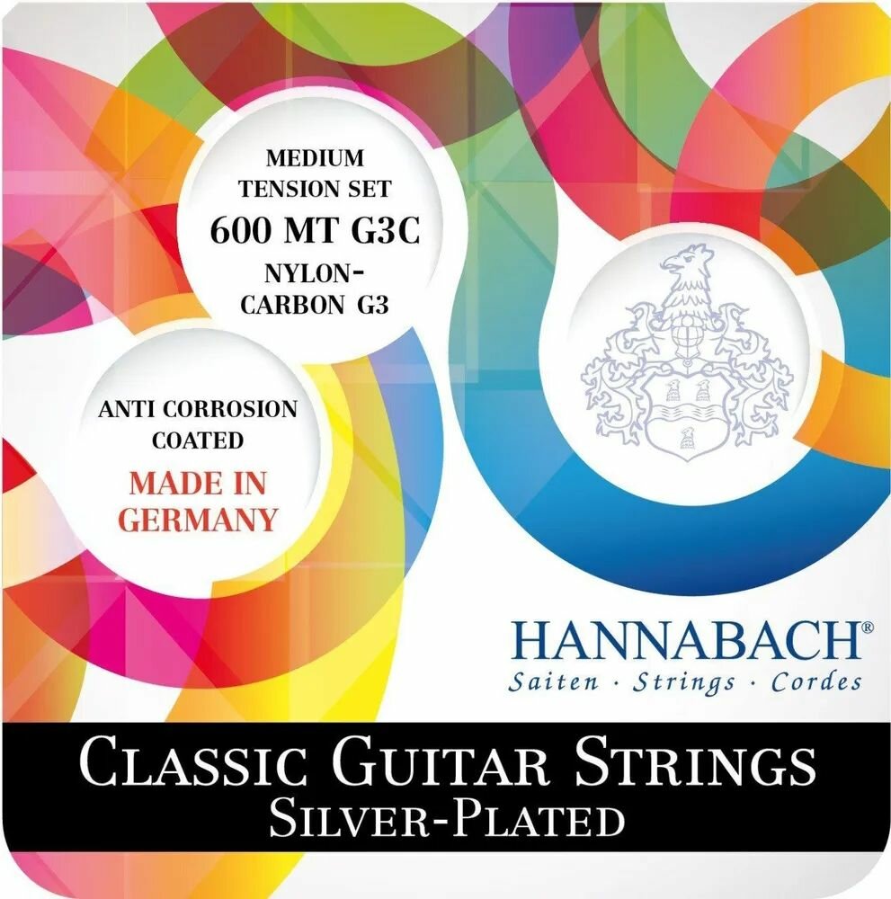 HANNABACH 600MT-G3C Silver-Plated Green - Струны для классических гитар