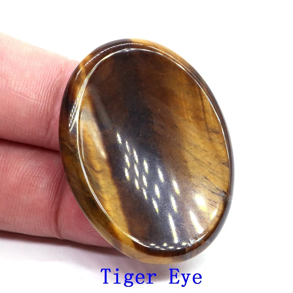 Кристаллы для беспокойства большой пальца, кварц, овальные