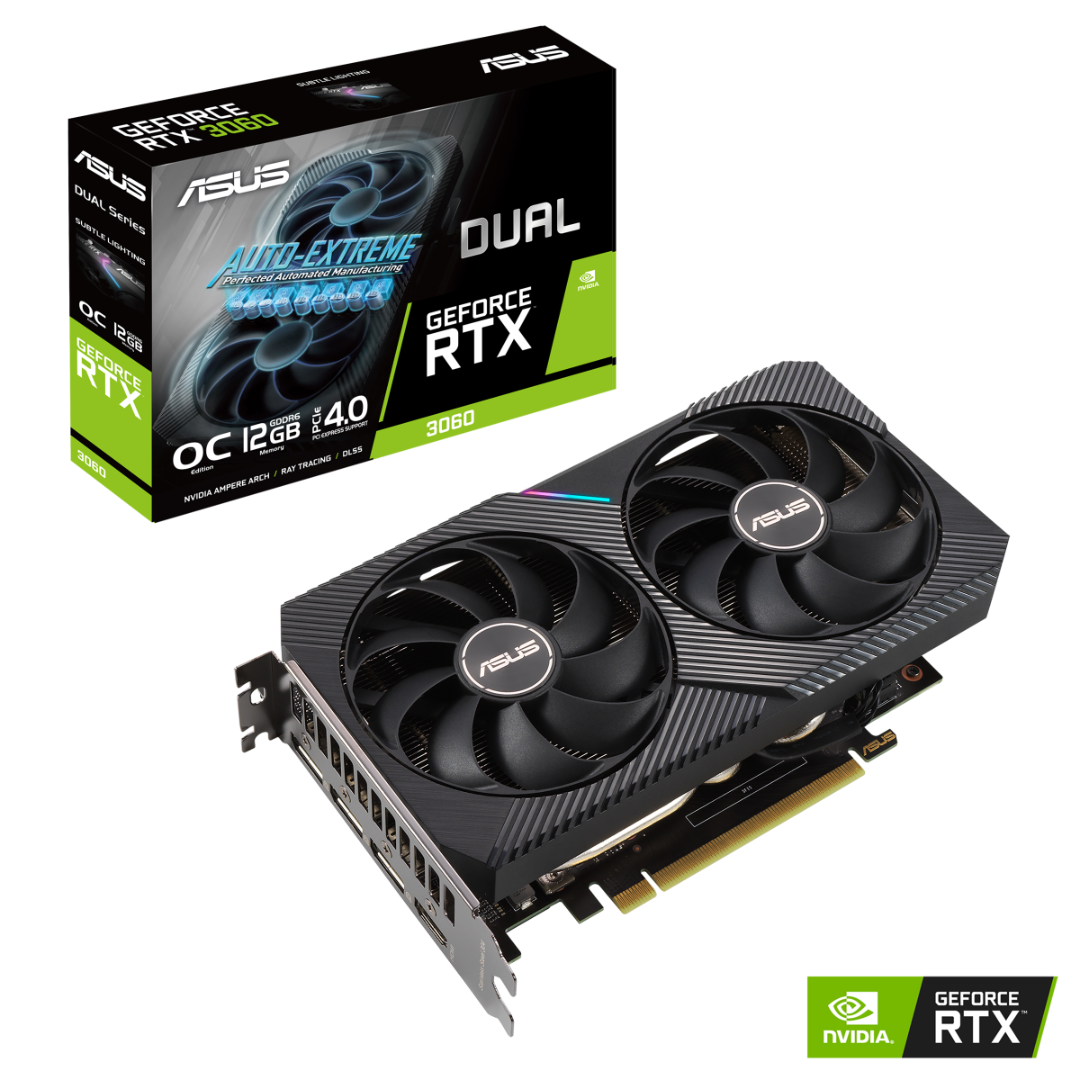 Видеокарта ASUS NVIDIA DUAL-RTX3060-O12G-V2 LHR