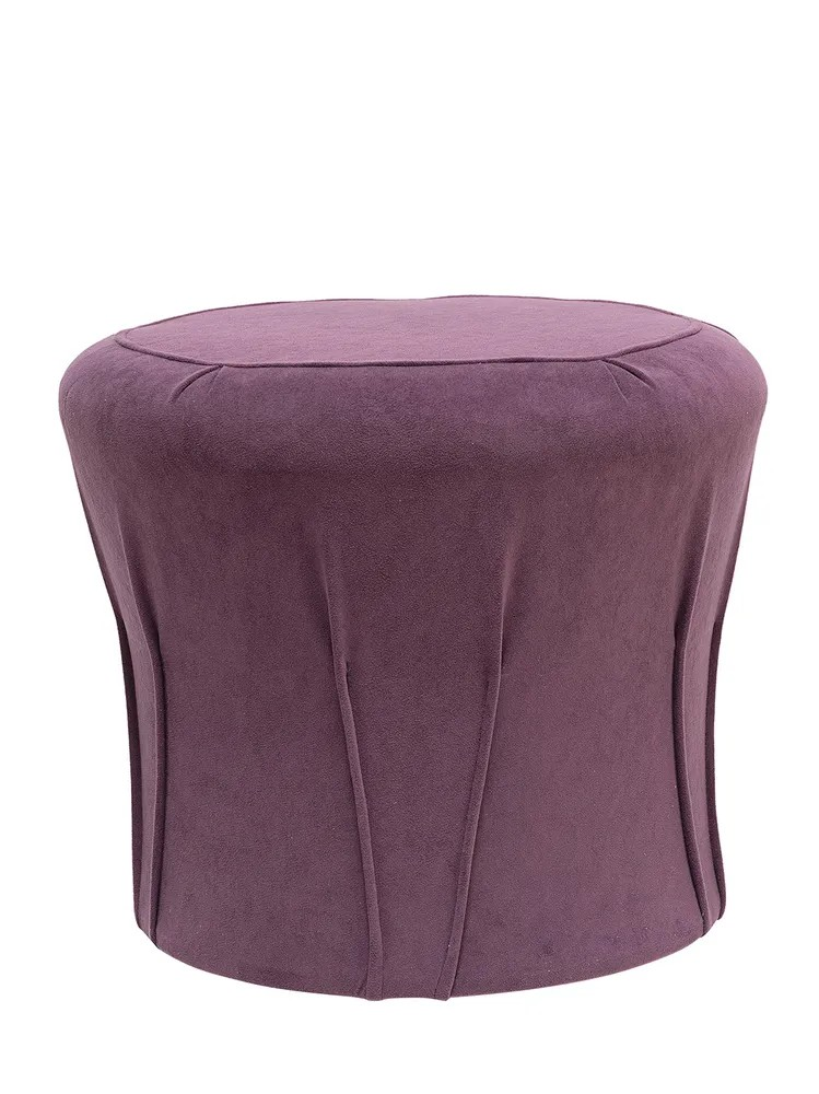 Банкетка 44х44х40 см, пуф, пуфик, в прихожую, мягкая, фиолетовый микровелюр