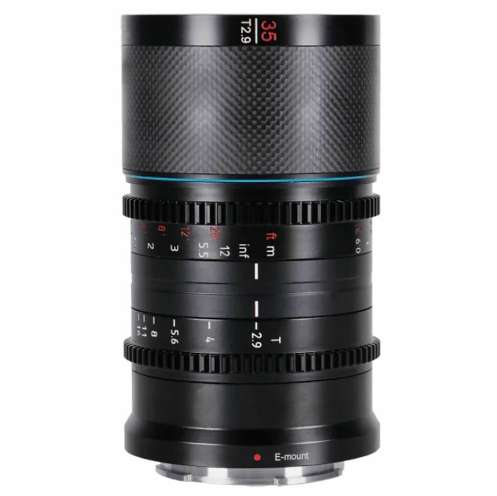 Объектив Sirui Saturn 35mm T2.9 1.6x FF Anamorphic E-mount (Neutral Flare)