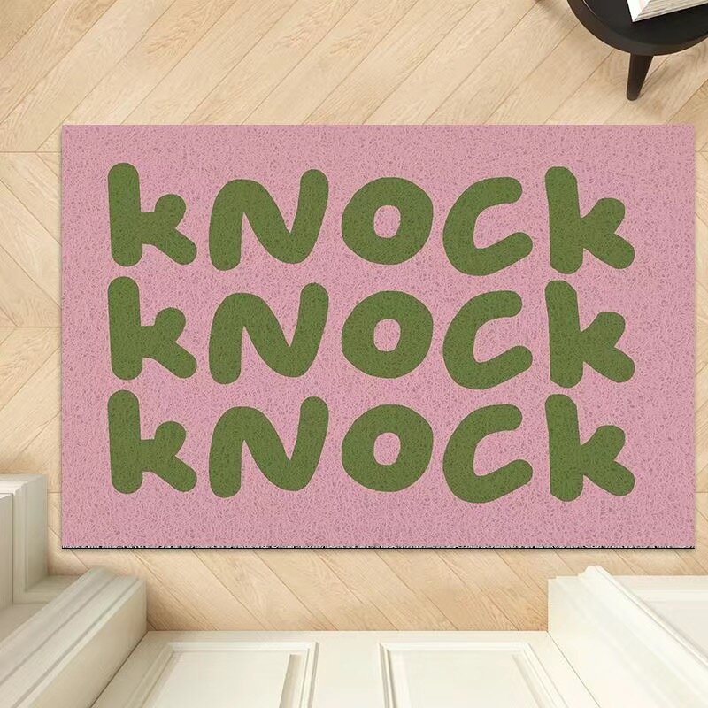 Грязеотталкивающий и легко моющийся，Приветственный коврик из поливинилхлорида, 40 x 60 см, антискользящий