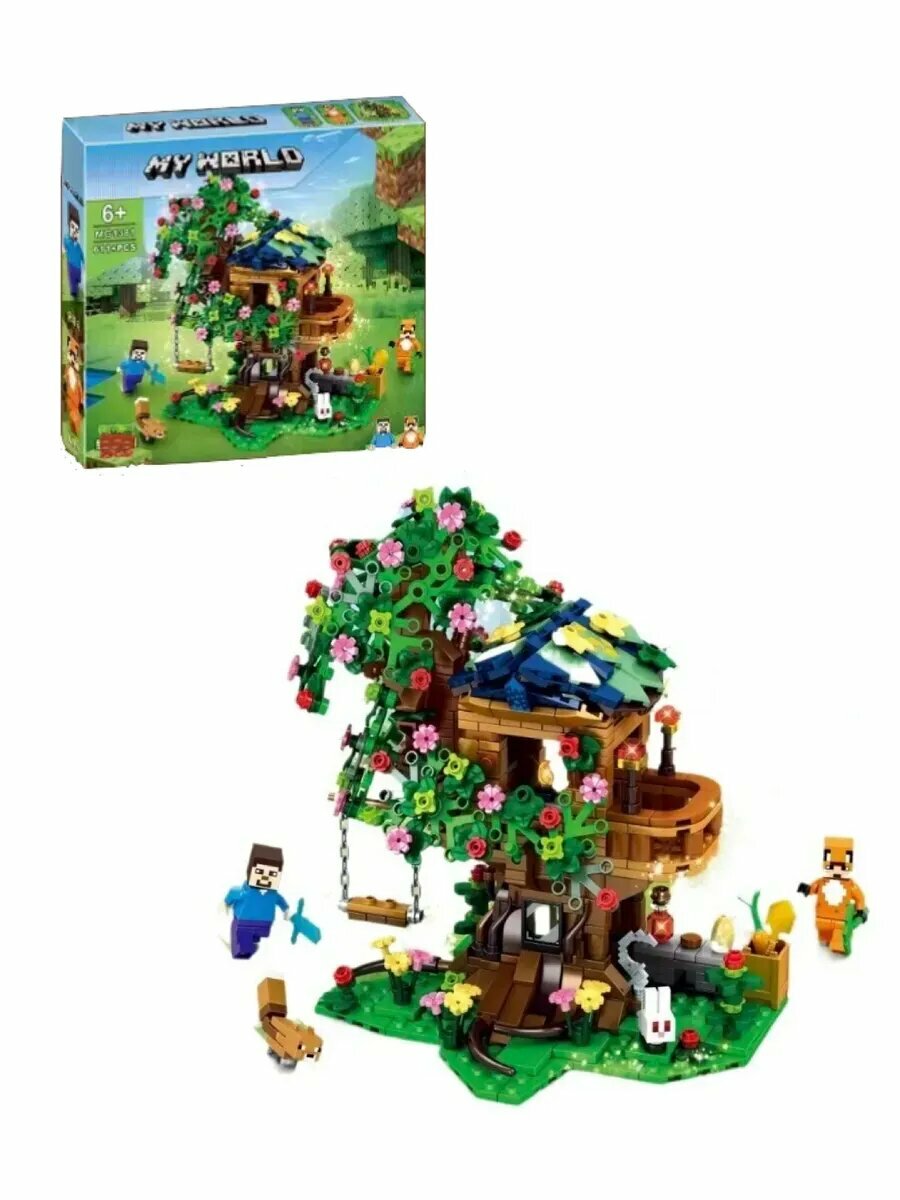 Конструктор Майнкрафт, Дом на цветушем дереве, MG1381