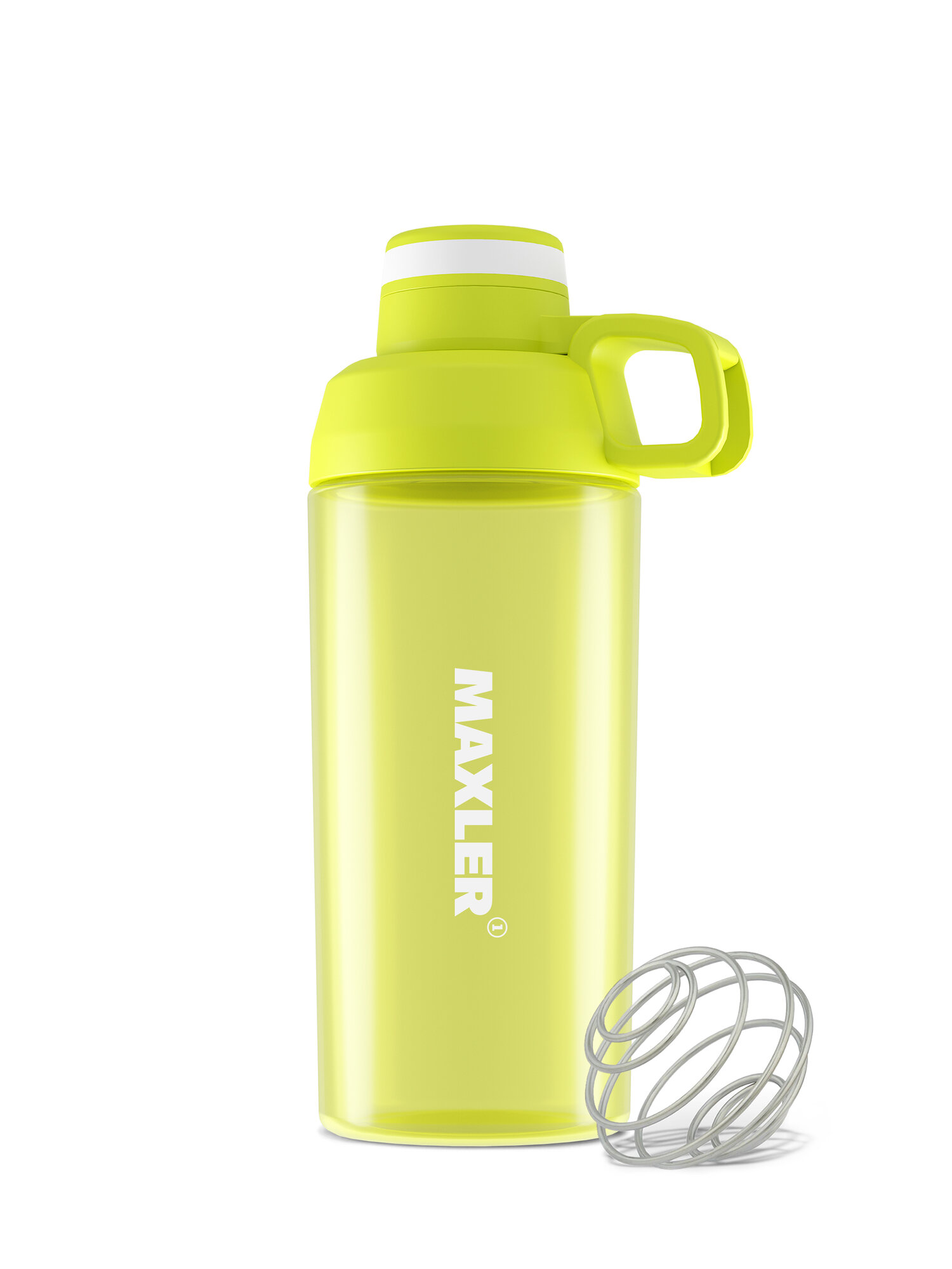 Бутылка для воды шейкер спортивный Maxler Tritan Water Bottle, 600 мл, лаймовый