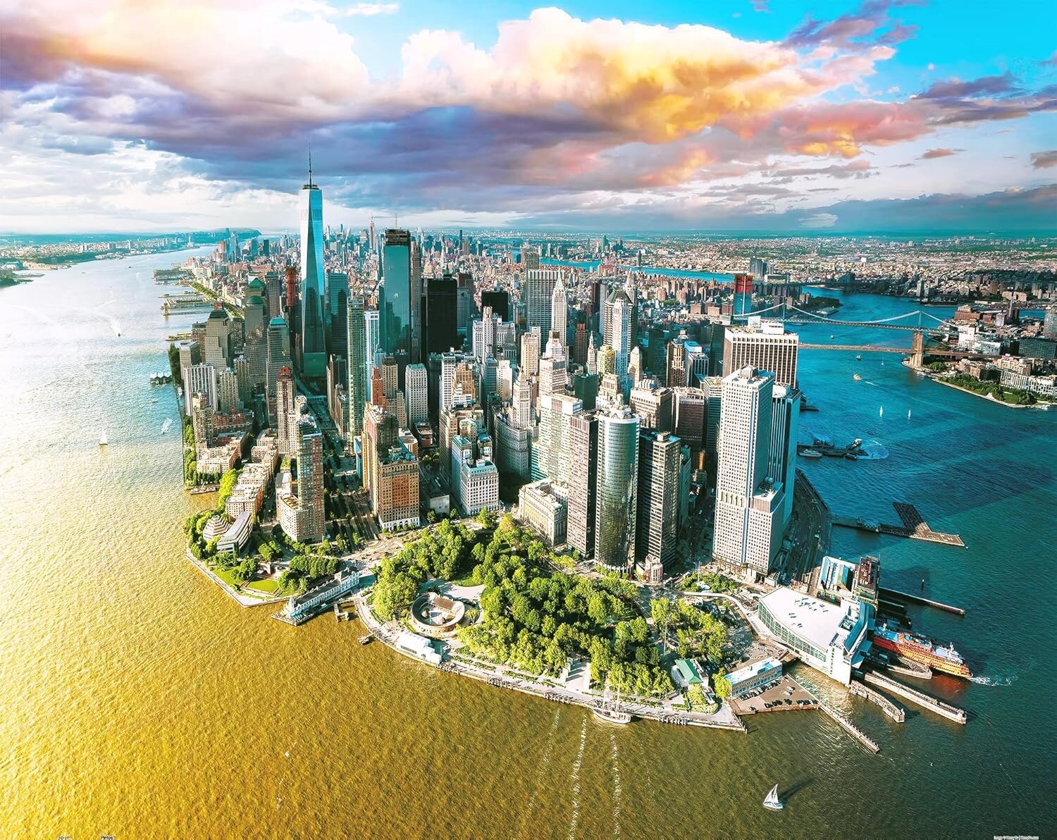 Пазл для взрослых Pintoo 2000 деталей, элементов: HenryDo. Нью-Йорк