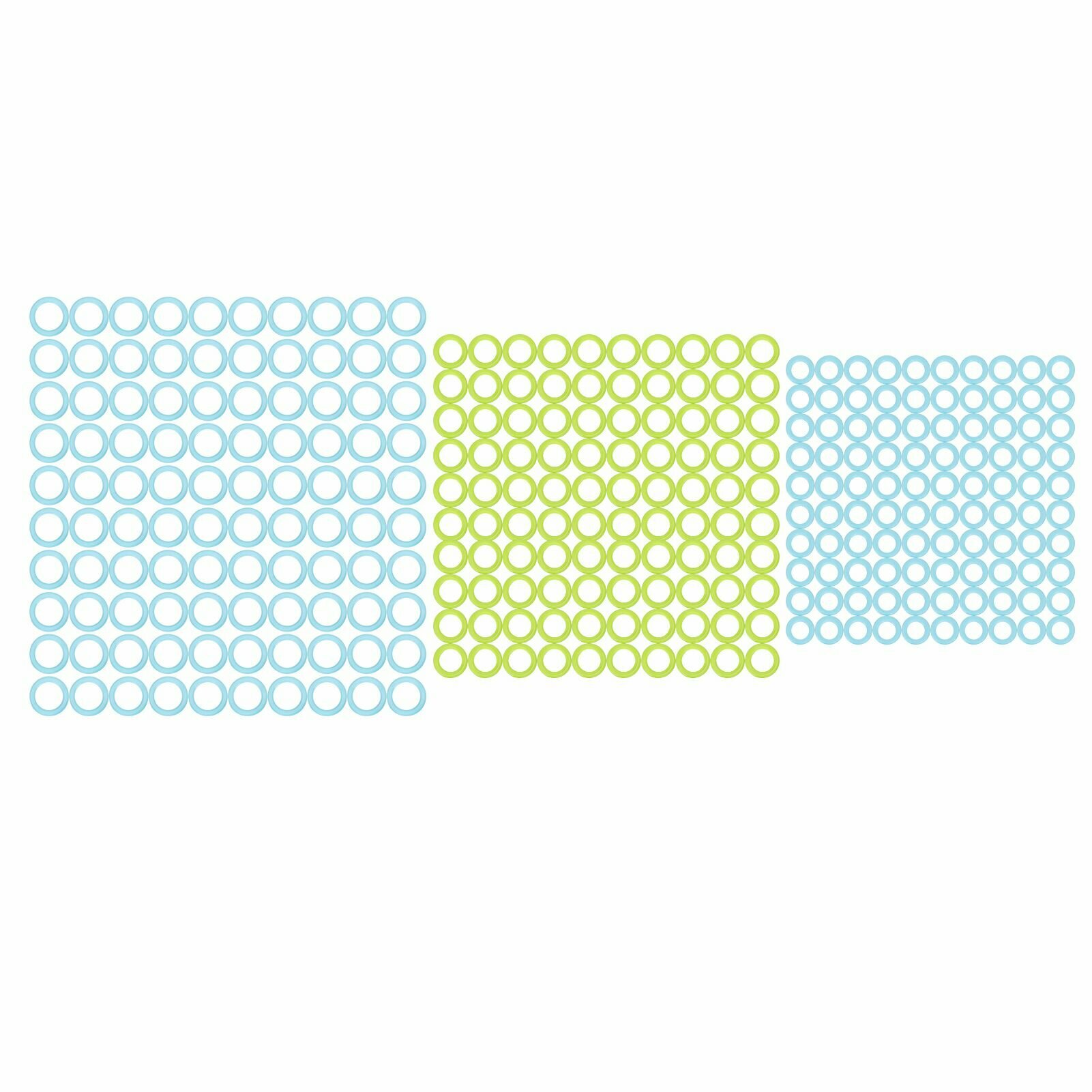 300 шт, маркеры для вязания петель, цвет, форма, вязанное счетное кольцо, фиксирующие швейные аксессуары