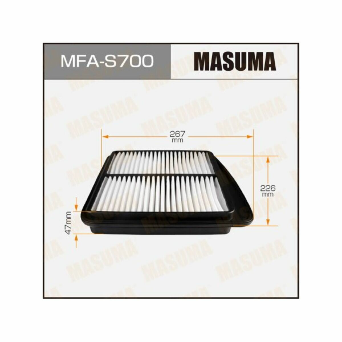 Фильтр Воздушный Suzuki Grand Vitara 2.7 99-(Masuma Mfa-S700)