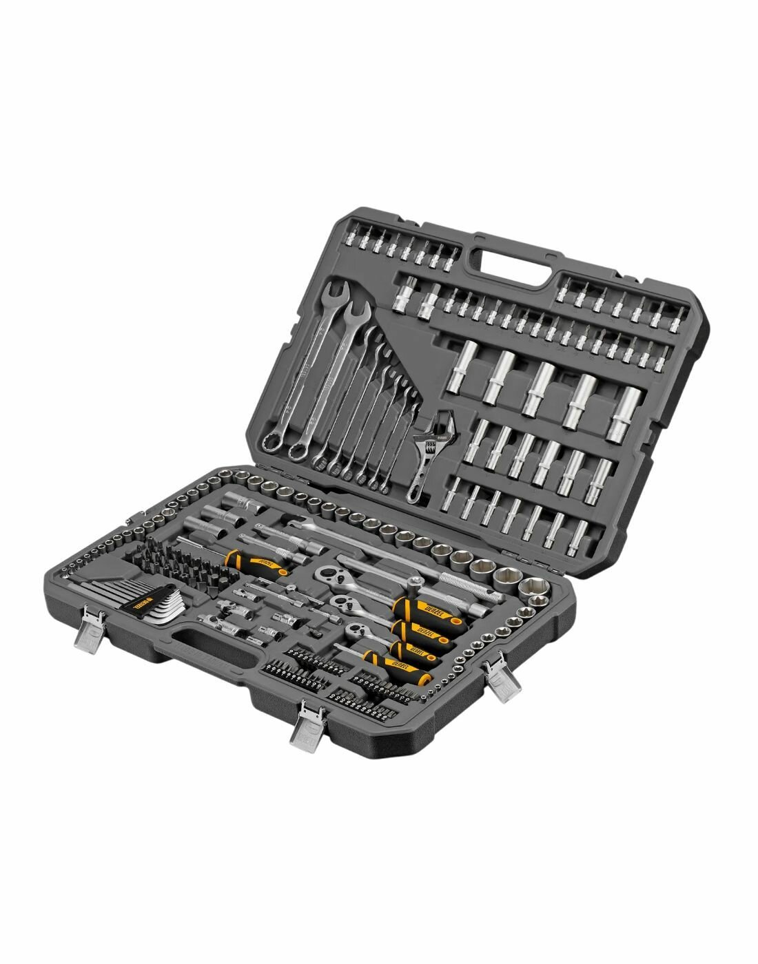 Набор инструментов в пластиковом кейсе 216 предметов Denzel (15807)