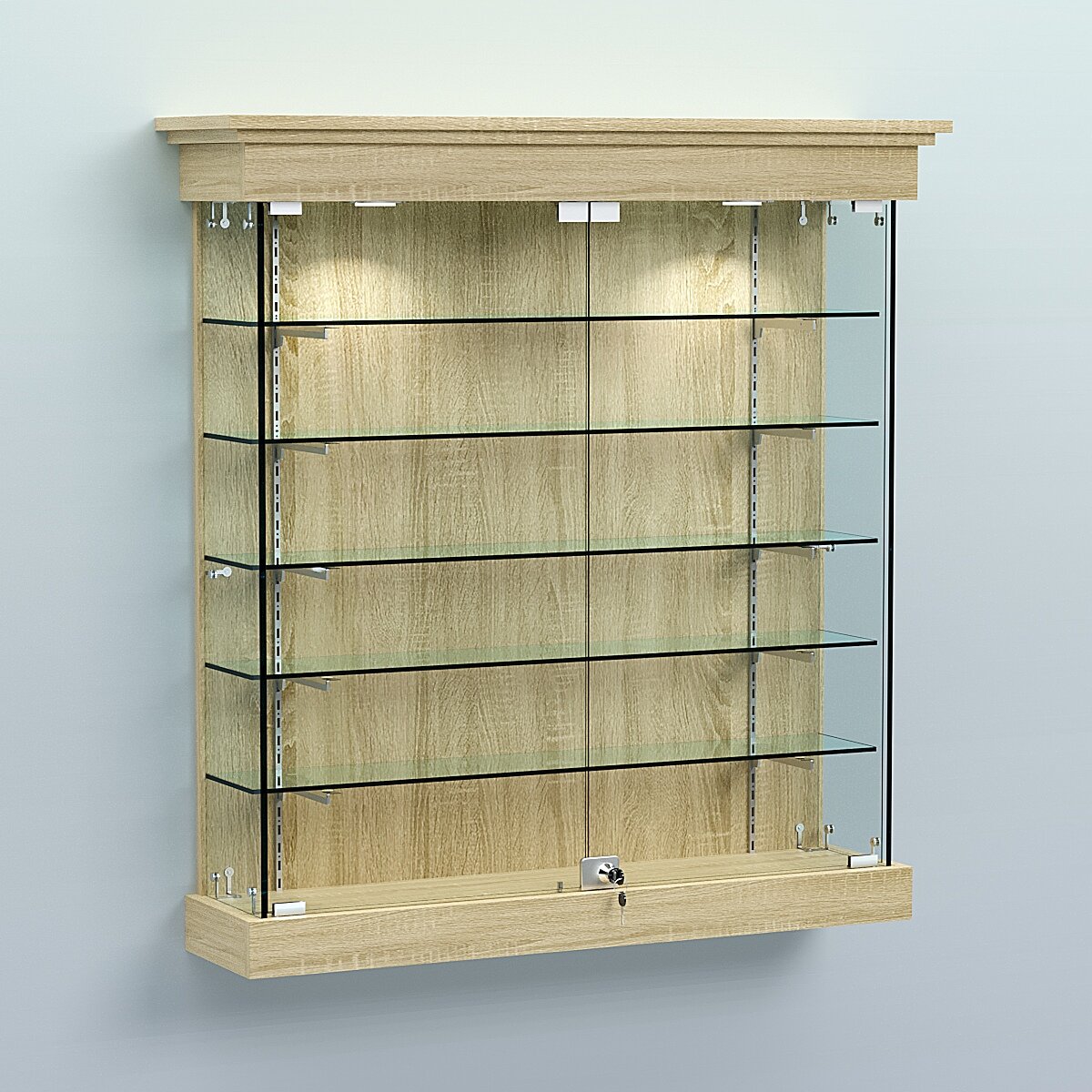 Витрина для музеев "Коллекция" настенная №2-5-РЕГ. Производитель товара - компания ТОБ.