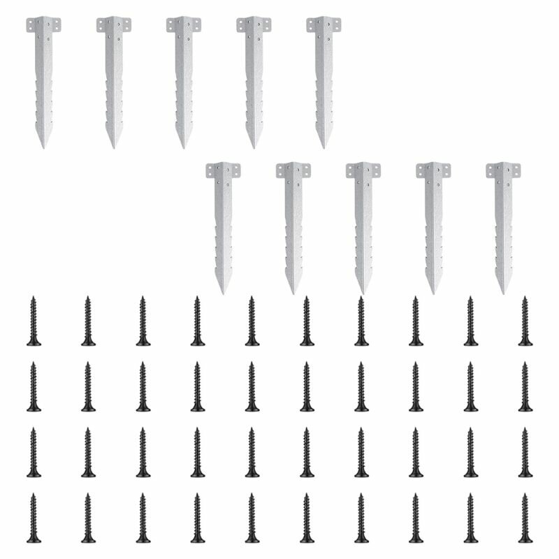 10 Усиленных Колышков для Садовых Грядок