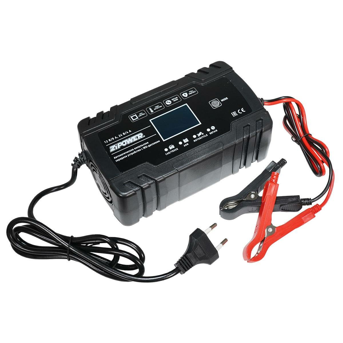 Цифровое импульсное зарядное устройство, 8А. ZIPOWER PM6519