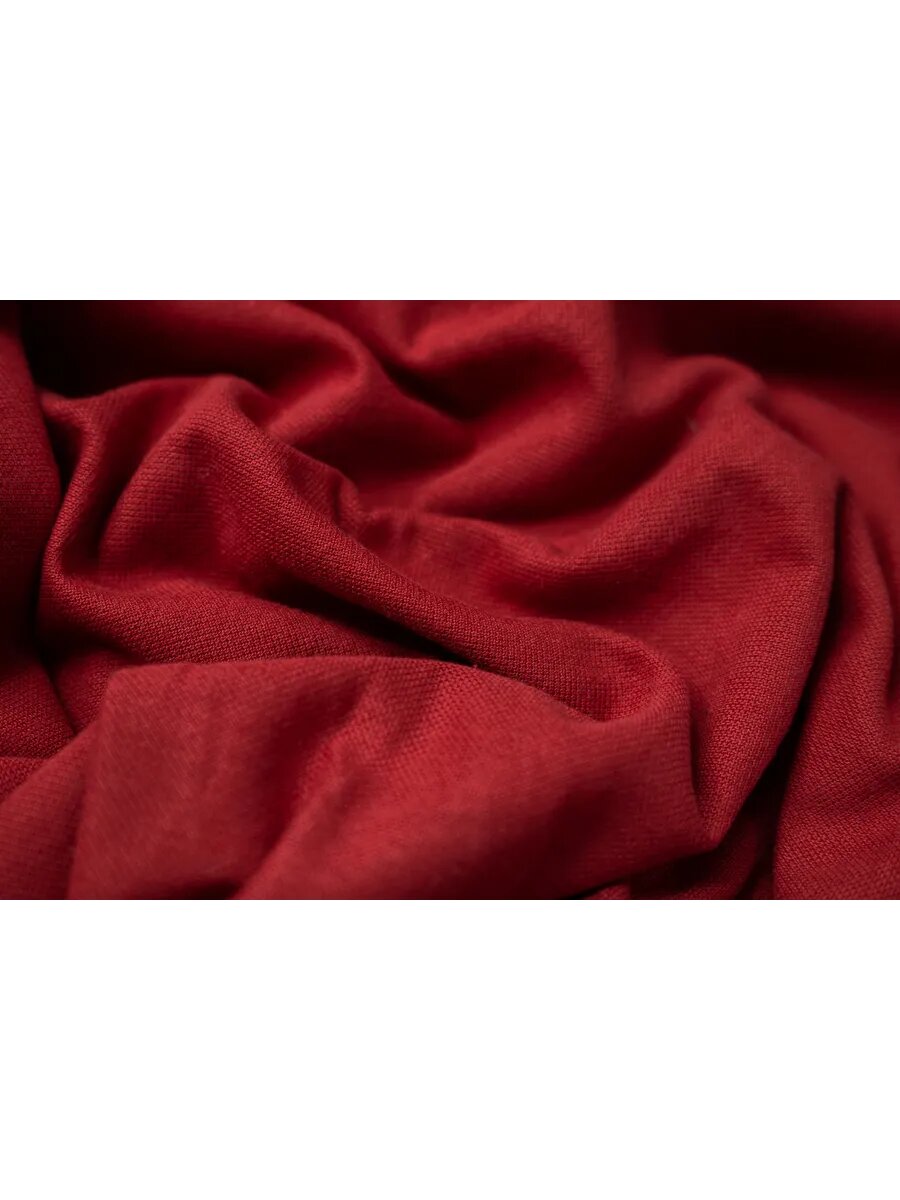 Ткань Трикотаж фактурный пике пыльно-красный