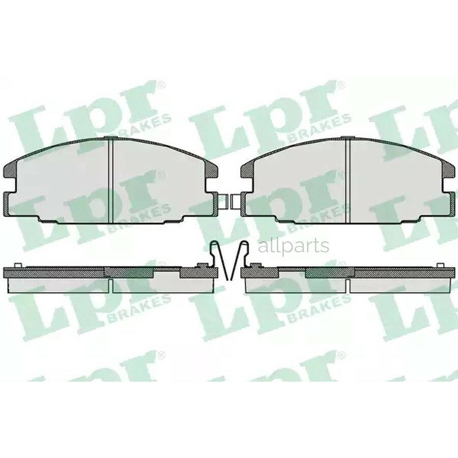 LPR 05P544 Колодки тормозные OPEL FRONTERA 92-98/ISUZU TROOPER 84-91 передние