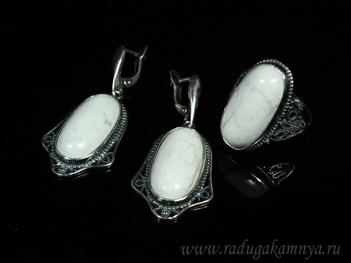 Комплект бижутерии, кахолонг