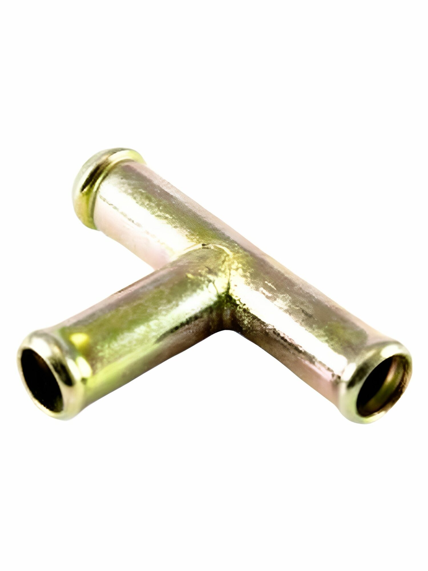 Тройник соединитель шланга D 10х10х10 мм металл (1 шт.)