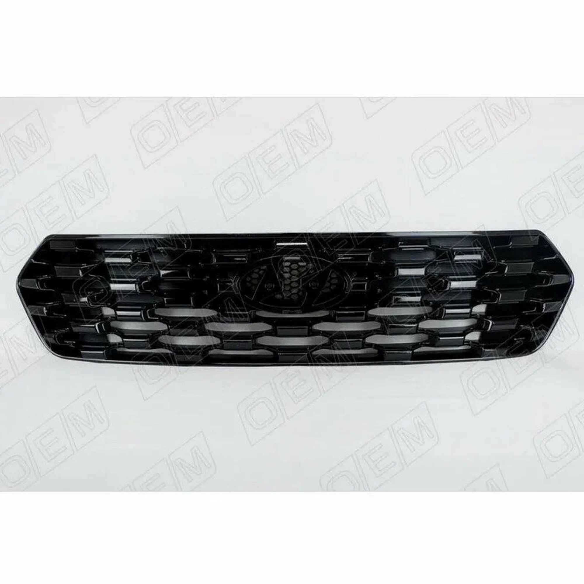 Решетка радиатора OEM3236, для Hyundai Creta, ABS пластик, черная