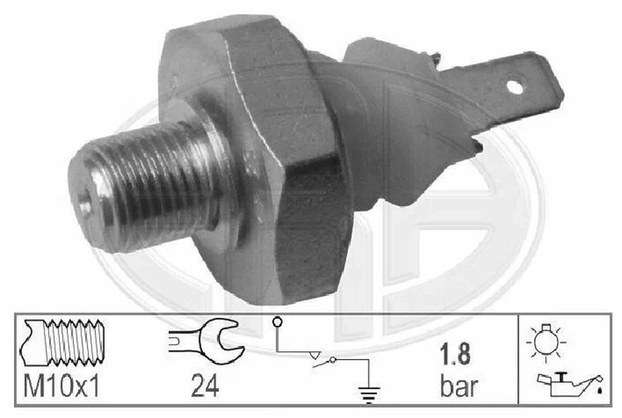 Датчик давления масла ERA 330337, для AUDI/VW, 1,8 бар