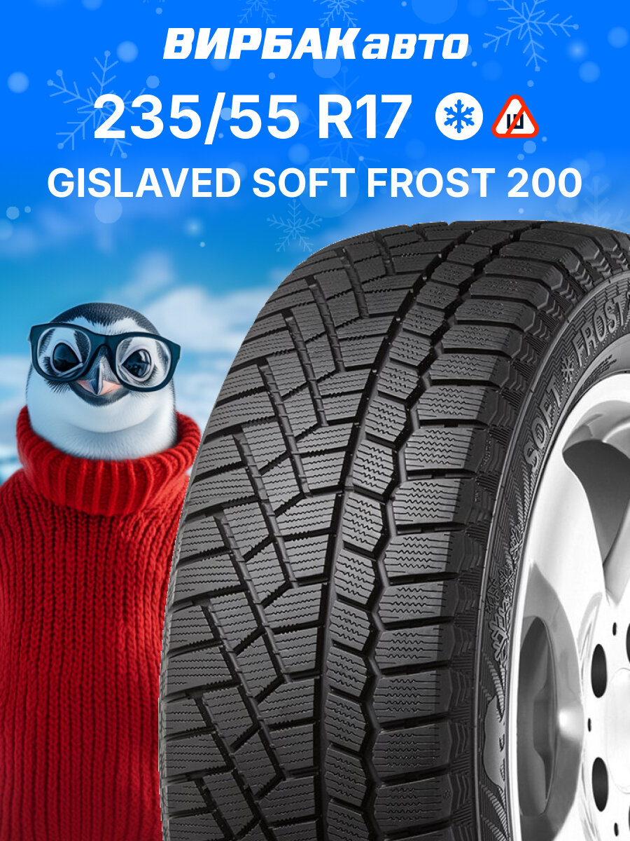 Зимние шины GISLAVED Soft Frost 200 235/55 R17 103T, зимняя автомобильная резина