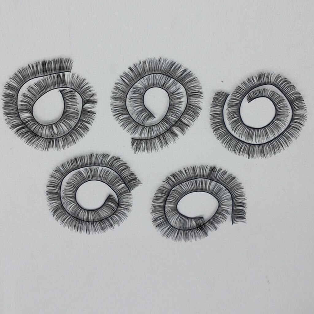 Накладные ресницы 5 кукол своими руками-черные-1,0 см