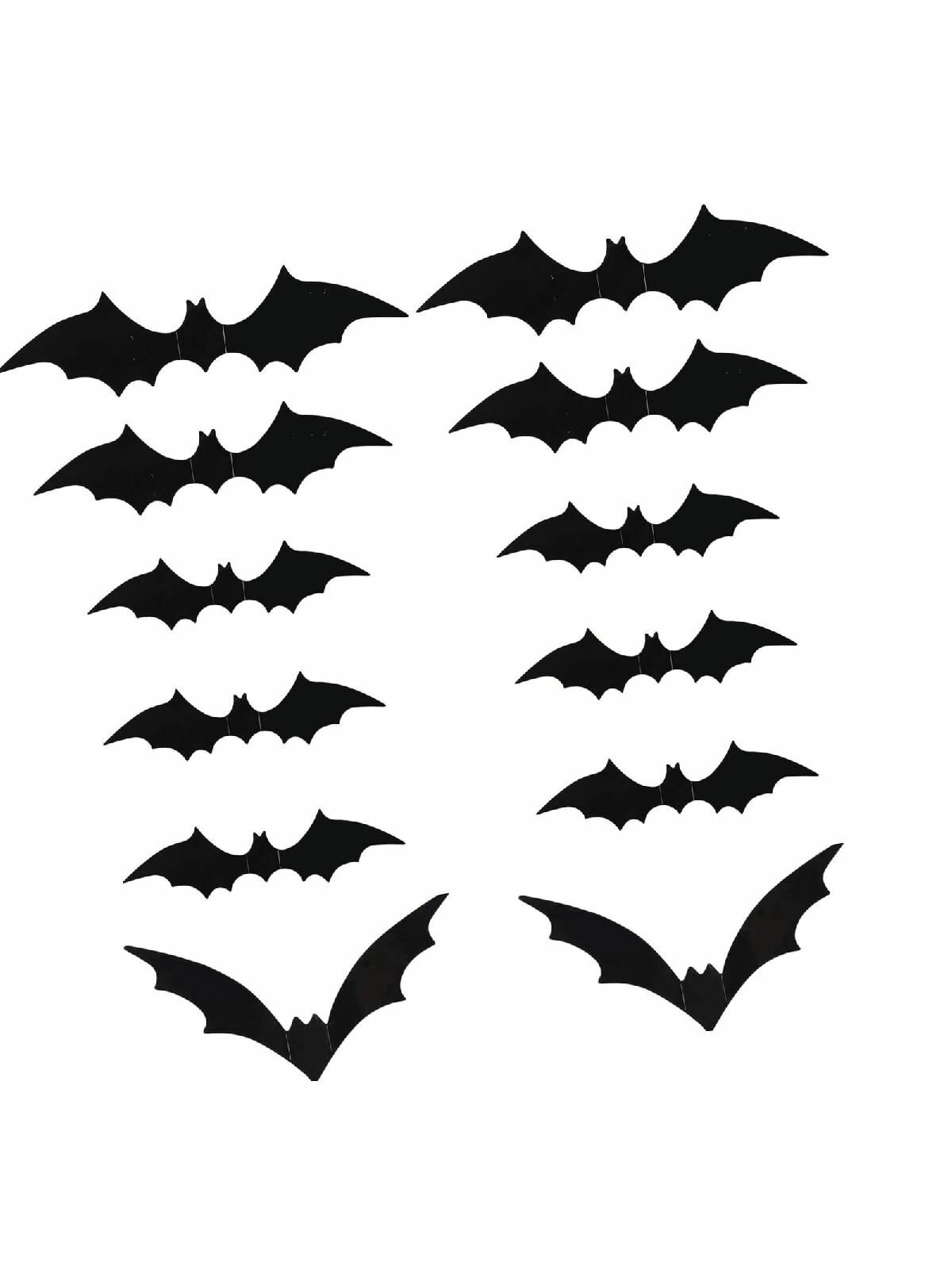 Набор для шитья одежды,12 шт, Хэллоуин DIY летучая мышь 3D стерео наклейки летучая мышь-12