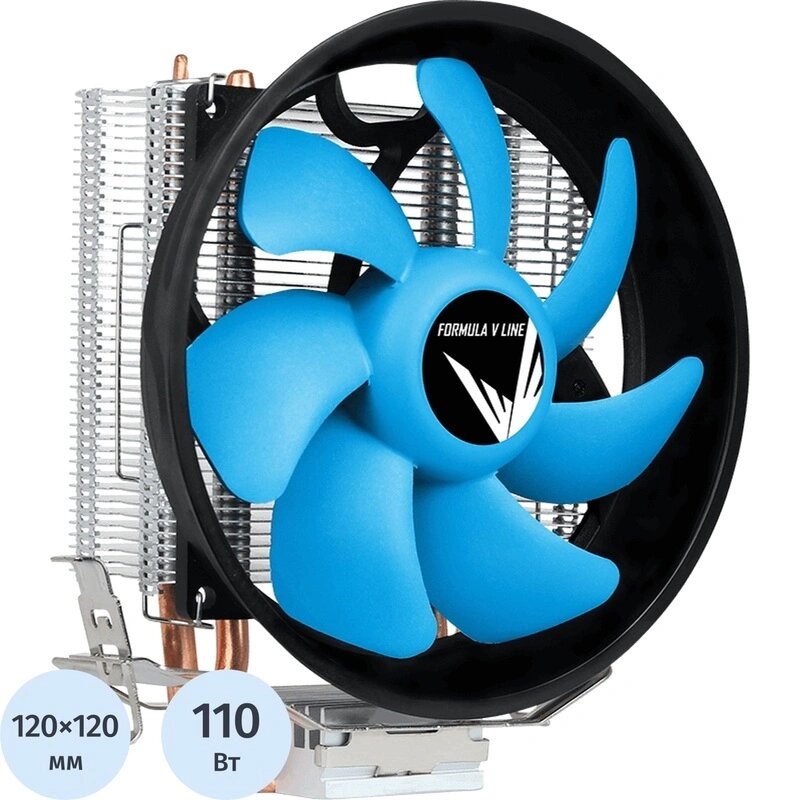 Кулер Formula AC Verkho Plus Soc-AM5/AM4/1200/1700/1851 черный/синий 4-pin