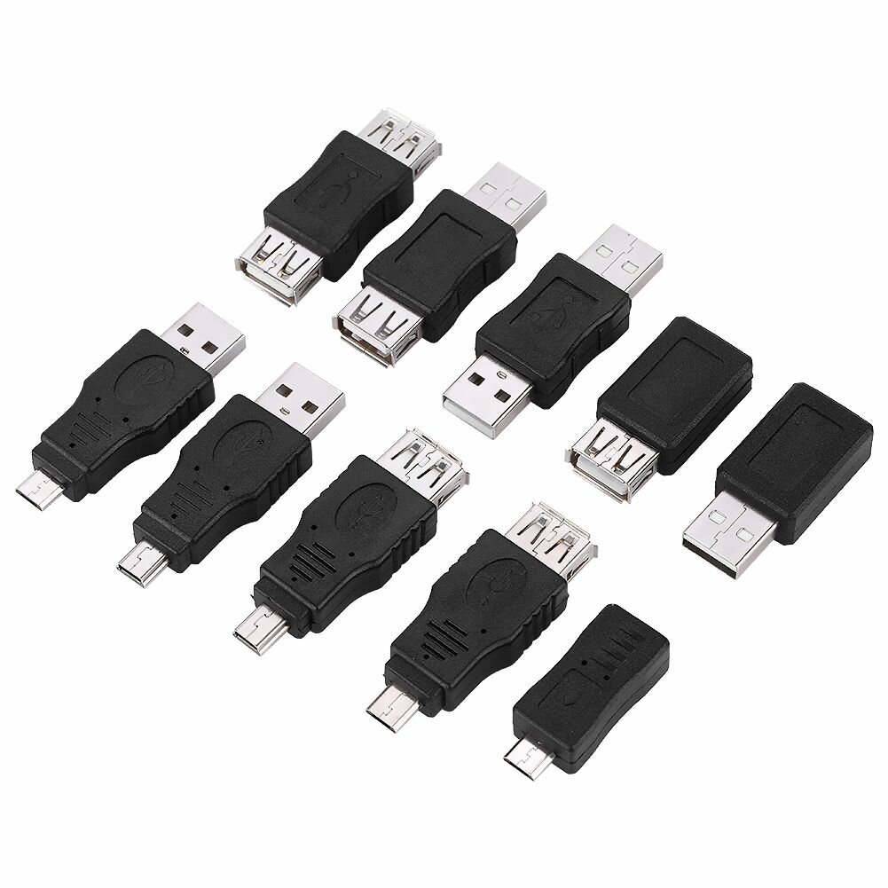 10 шт. адаптеров USB2.0 (Micro/Mini)