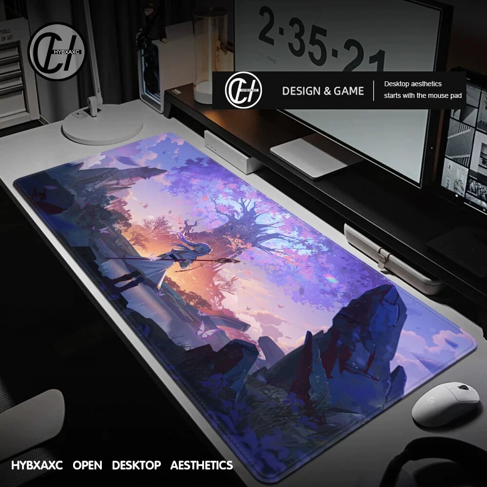 Коврик для мыши Frieren at the Funeral XXL 800x400 мм, коврик для мыши из искусственной кожи, популярный большой игровой кожаный коврик для мыши, 700x300x мм, водонепроницаемый коврик для стола