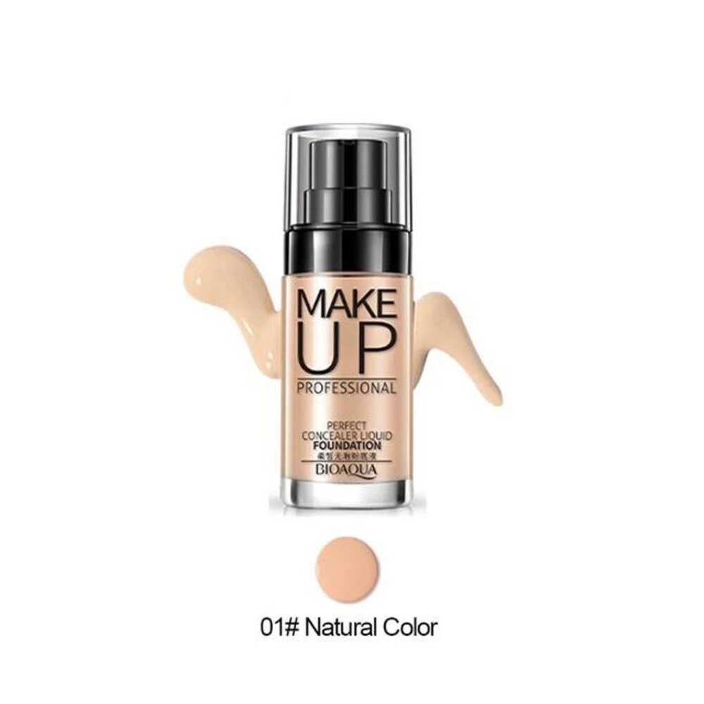 BIOAQUA Face Base Liquid Foundation Makeup Concealer Waterproof Brighten Whitening Long Lasting BB Cream Cosmetics #242391