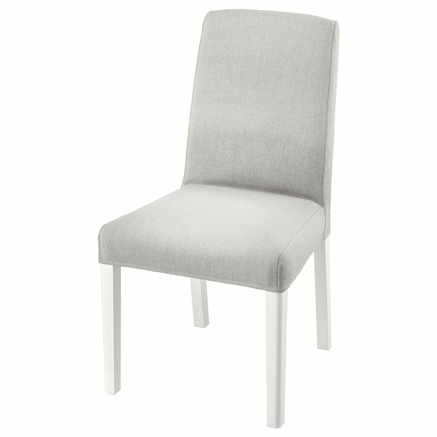 Стул IKEA BERGMUND, цвет белый/Оррста светло-серый, 093.877.33