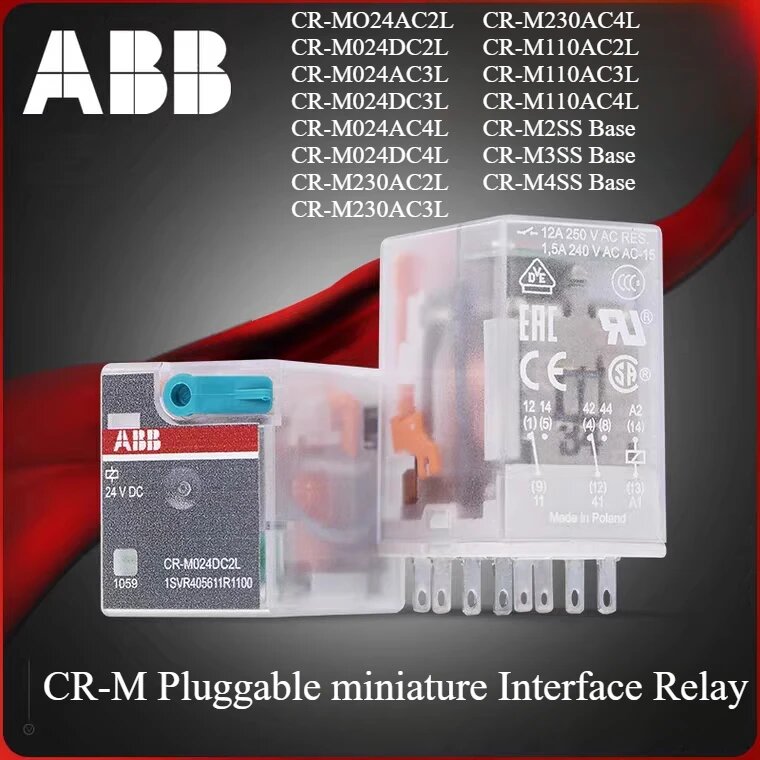 ABB CR-M Миниатюрное интерфейсное реле CR-M024DC4L