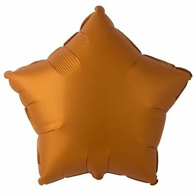 Воздушный шар GRABO "Звезда", без рисунка, Сатин Caramel, 18 дюймов