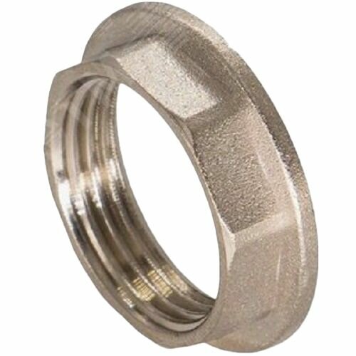 Контргайка Aquadeel 1' с упором, латунь никелированная