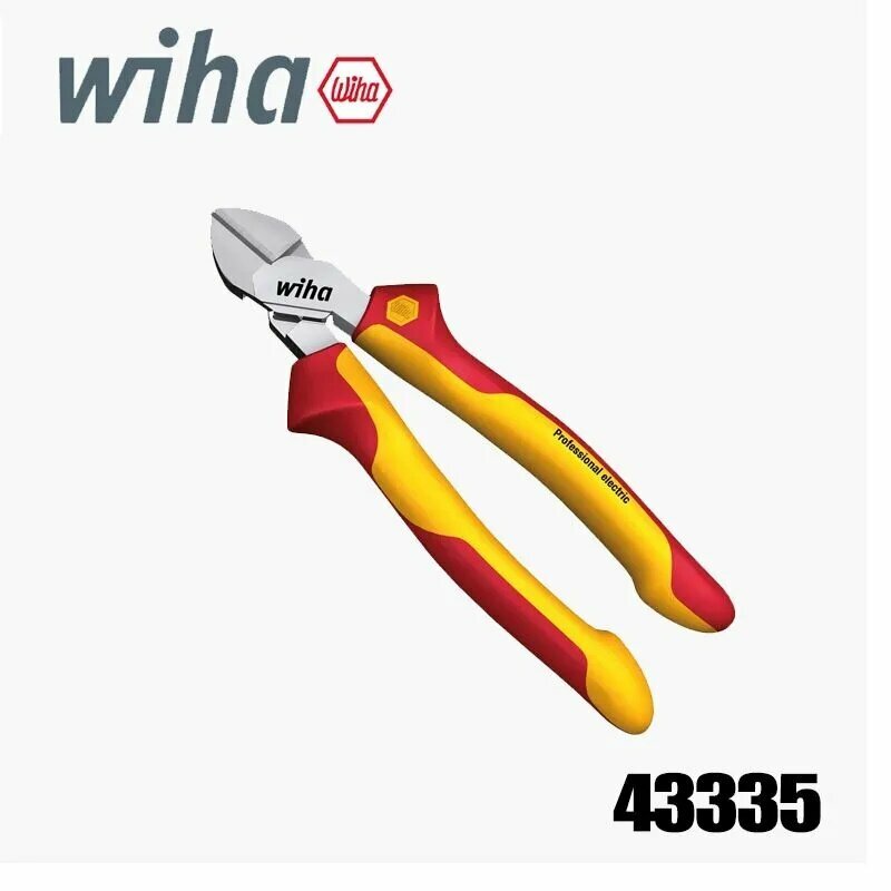 WIHA 43335 Изолированные диагональные плоскогубцы 1000 В VDE Professional Electric с боковыми кусачками DynamicJoint 160 мм