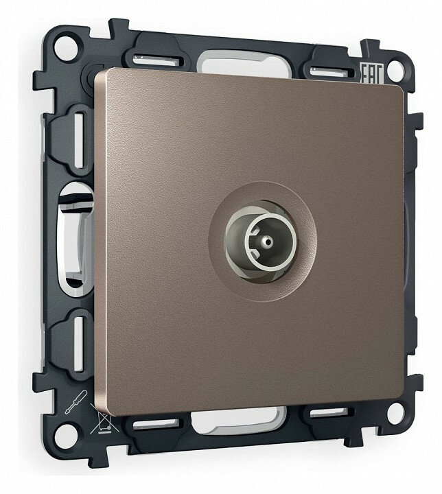 ТВ-розетка оконечная без рамки Ambrella Volt ALFA MA643010